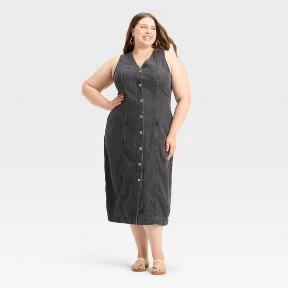 Universal Thread | Dresses | Universal Thread Womens Denim Buttondown ...